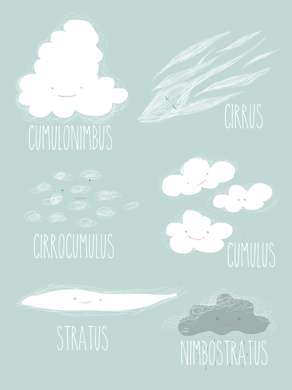 clouds – Illustrations by Jess Racklyeft